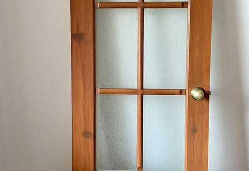 Дверь межкомнатная со стеклом из дуба бу