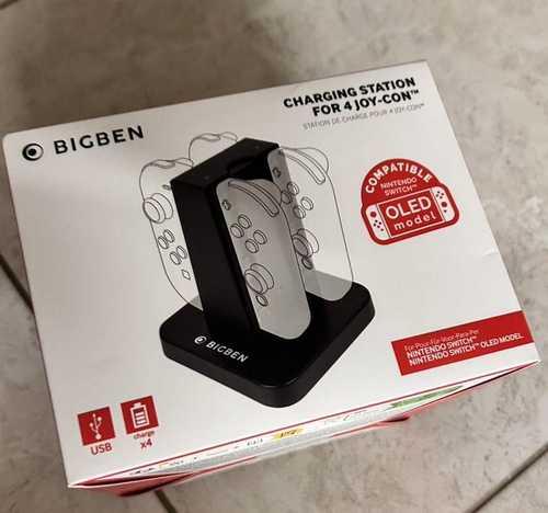 Зарядная станция Bigben Nintendo Switch