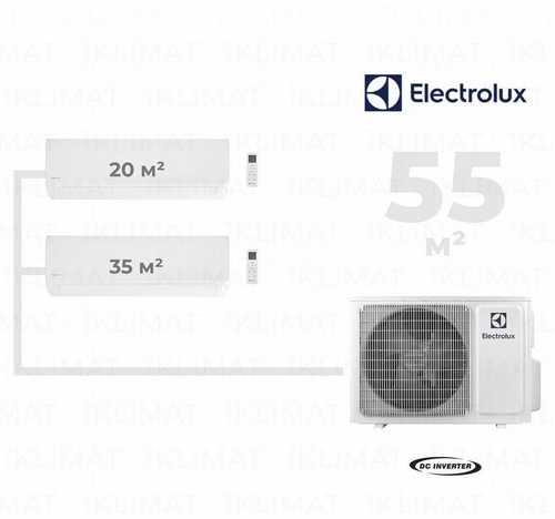 Мульти сплит система Electrolux на 55 м2