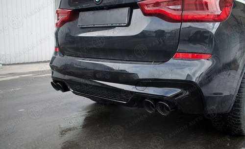 BMW X 3 G 01 задний диффузор с насадками