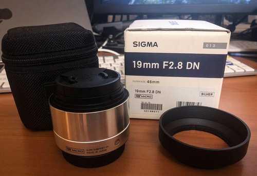 Объектив Sigma Art 19mm F2.8 DN MFT Micro 4/3