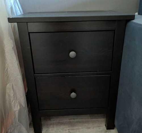 Тумбочка икеа оригинал hemnes чёрная