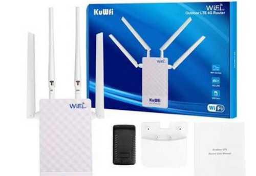 Wifi роутер уличный kuwfi 4g 150 мбит, sim карта