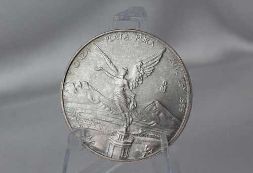 Монета 1 онза 2012г. Мексика Серебро 999 31,1 г