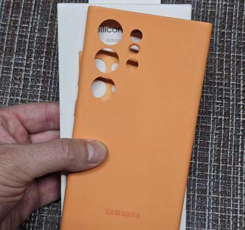 Чехол Silicone Case для Samsung S23 Ultra оригинал