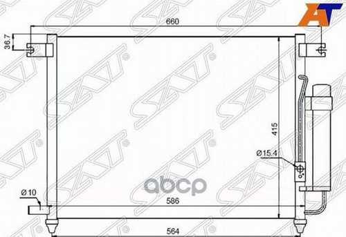 Радиатор кондиционера Chevrolet Aveo 02-11 / Ka