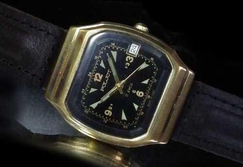 Советские наручные мужские часы СССР Полет черные