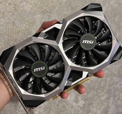 Видеокатра msi GTX 1660 super с 2мя вертушками