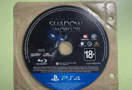 Диск для PS4, "Shadow of mordor"