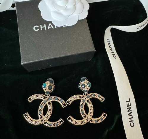 Винтажные серьги chanel