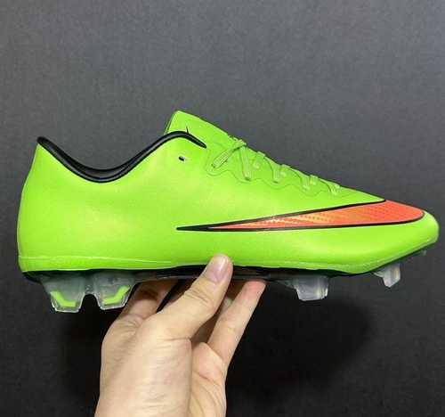 Бутсы Nike Mercurial Vapor 10 зеленые