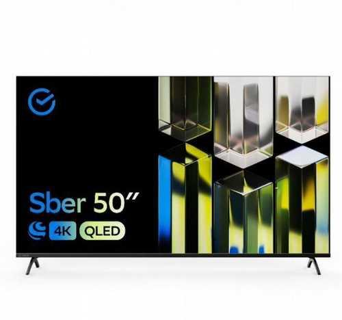 Умный телевизор Sber qled 4K UHD 50", новый