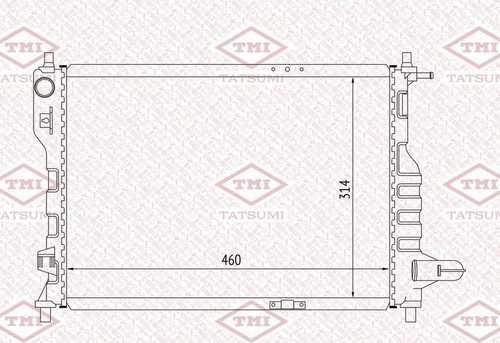 Радиатор охлаждения chevrolet Matiz/Spark 05