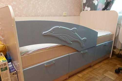 Детская кровать Дельфин 160х80
