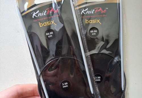 Спицы для вязания knit pro basix aluminum