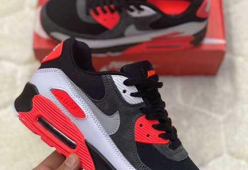 Кроссовки Nike Air Max 90 черные красные мужские