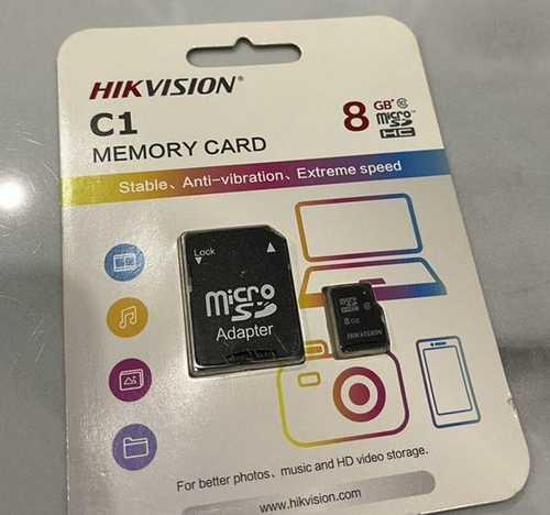 Карта памяти microsd 8gb