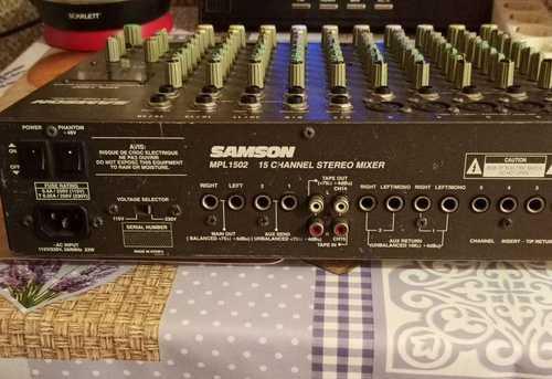 Микшерный пульт Samson MPL 1502