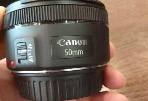 Canon Ef lens 50mm 1:1.8 STM, 0.35m/ 1.1 ft - oo