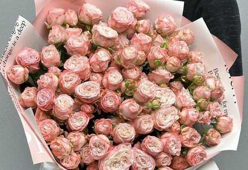 Букет из 51 Кустовых Пионовидных Роз с доставкой