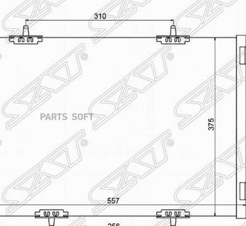 Радиатор кондиционера Ситроен С2 09