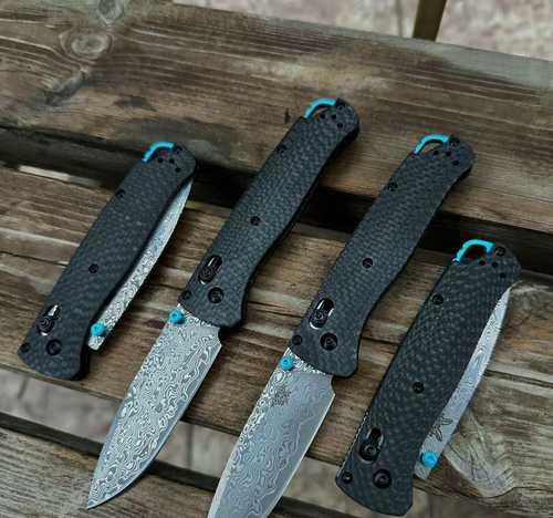Нож красивый Benchmade carbon damask