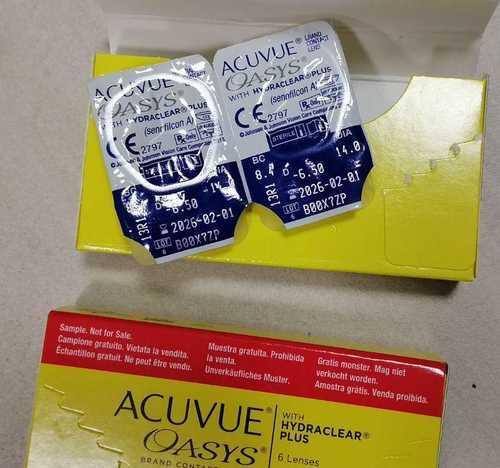 Линзы acuvue oasys -6.5