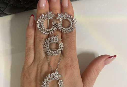 Комплект Chopard серьги кольцо подвеска