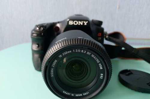 Фотоаппарат Sony Alpha A77 + Sigma zoom 18-250 мм