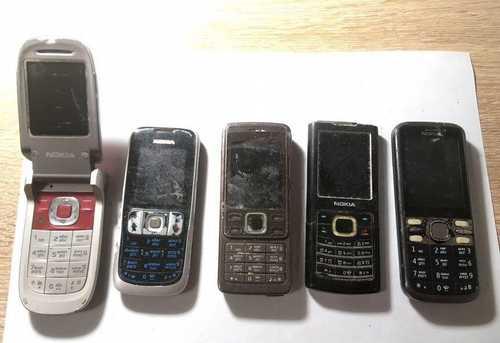 Старые неисправные телефоны 25 шт