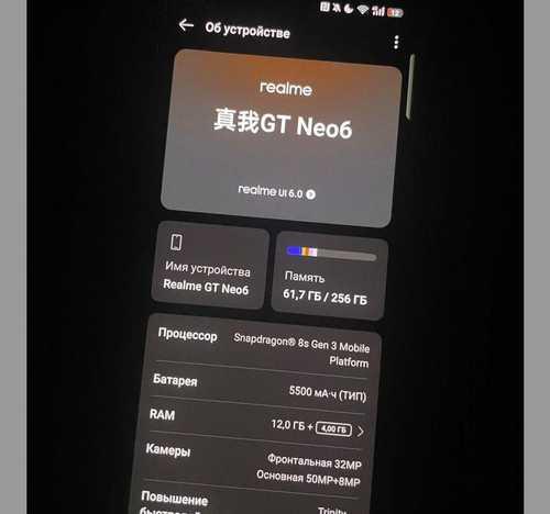 realme GT Neo6, 12/256 ГБ