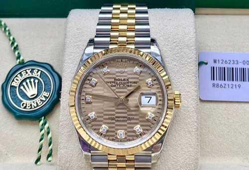 Rolex Datejust 36 Champagne Motif Diamond Dial