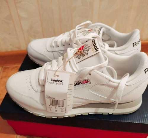 Кроссовки Reebok Classic Leather оригинал белые