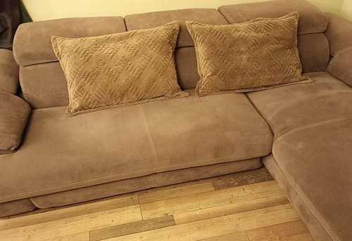 Большой угловой диван-кровать Hoff Solana Стоун