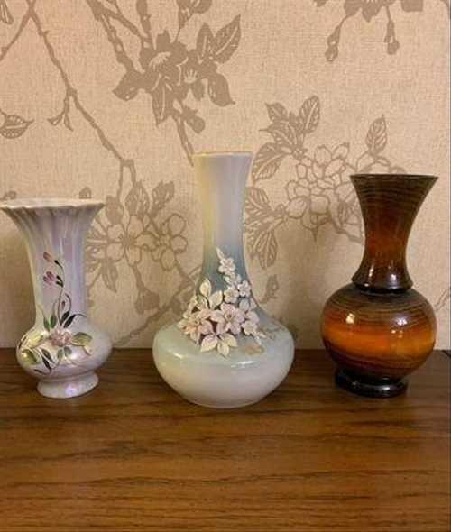 Маленькие вазочки для декора интерьера