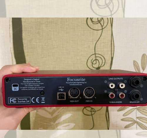 Звуковая карта focusrite scarlett 2i4