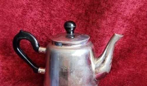 Самоварный заварочный чайник из мельхиора СССР