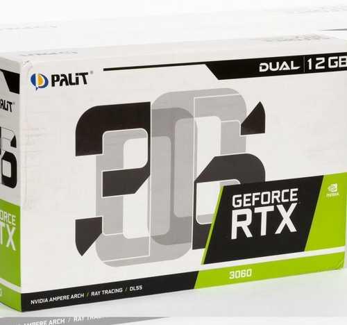 Видеокарта Palit GeForce RTX 3060 Dual на гарантии