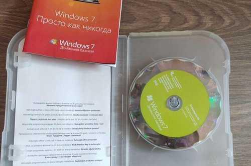Лицензия + диск Windows 7