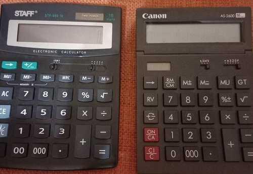 Калькулятор staff-888-16 и Canon AS-2600