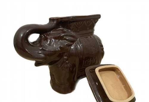 Чайница керамическая слон