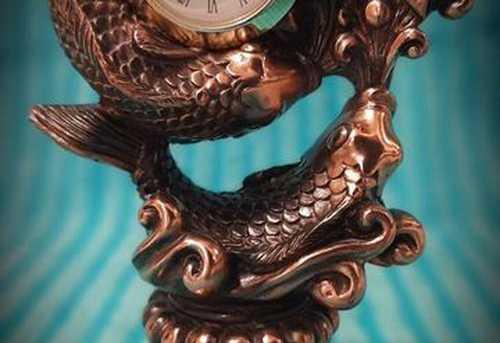 Статуэтка Часы-Знак зодиака Рыбы