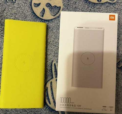 Повербанк xiaomi 10000 mah с беспроводной зарядкой