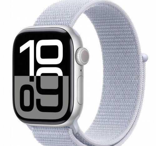 Смарт-часы Apple Watch Series 10 GPS Cellular 46 мм Silver Aluminium Case with Blue Cloud Sport Loop