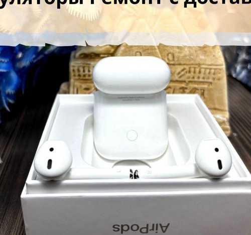 Airpods 1,2 оригиналы с новыми акб