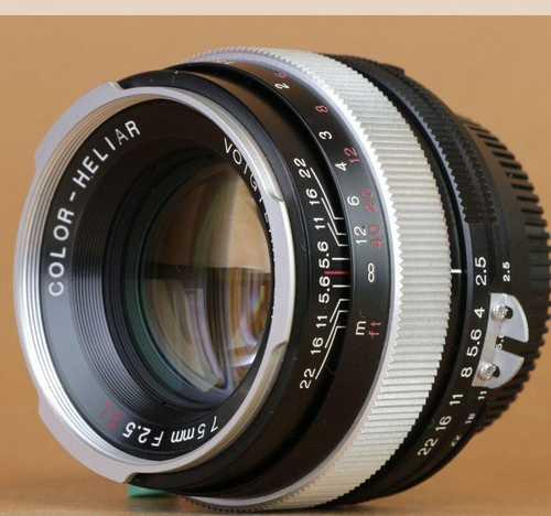 Voigtlander 75mm f/2.5 SL (id-90402) Nikon /AI-S