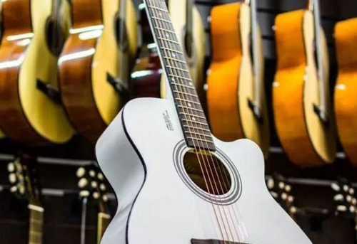 Акустическая гитара Elitaro E4010C White
