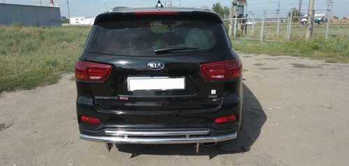 Защита заднего бампера 60/42 мм KIA Sorento Prime