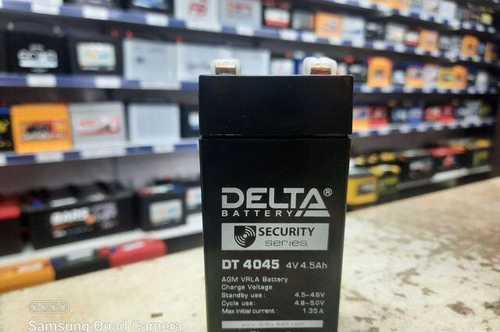 Акб 4V 4,5Ач Delta DT4045 (для весов)