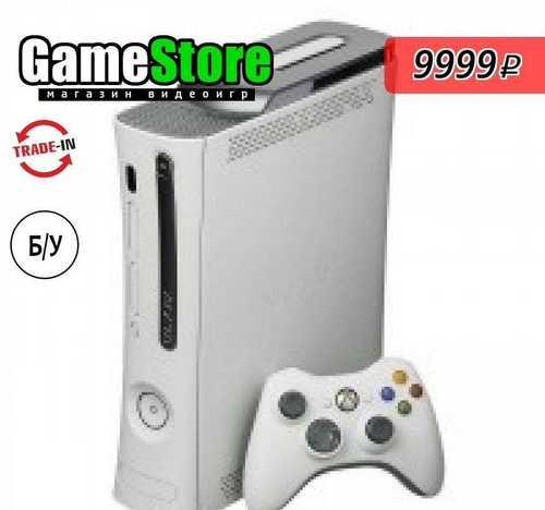 Xbox 360 FAT White 500Gb + 100 игр б/у